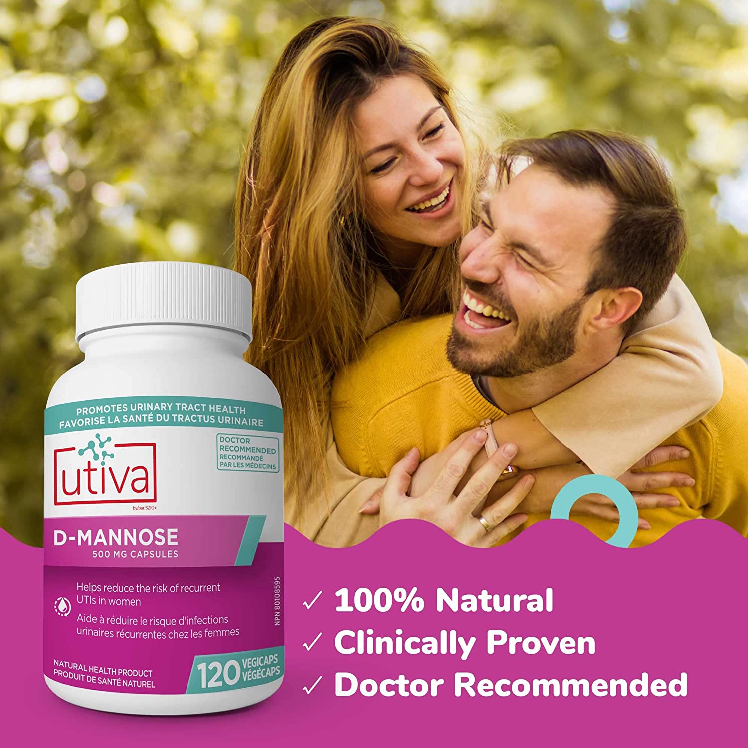 Meesoo. Utiva - D-Mannose 120 Vegi Caps