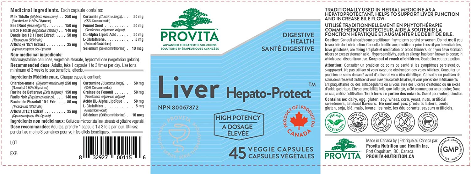 Meesoo. Provita - Liver Hepato-Protect™ 45 caps