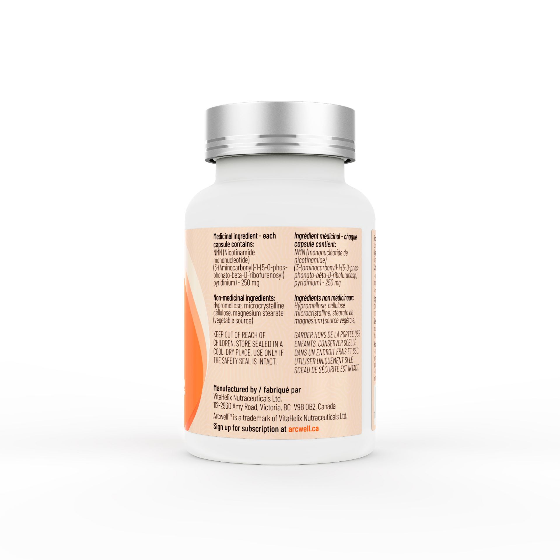 Meesoo. Arcwell - NMN (Nicotinamide Mononucleotide) 250 mg 60 vcaps