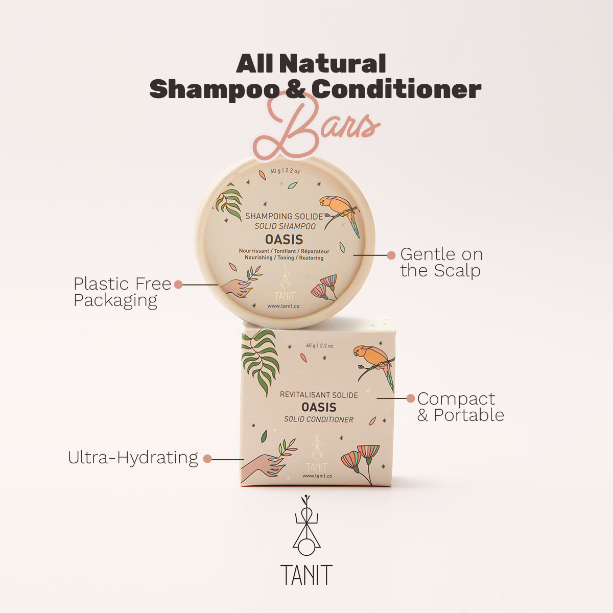 Meesoo. TANIT - Shampoo Bar - Oasis - For Normal Hair 60g