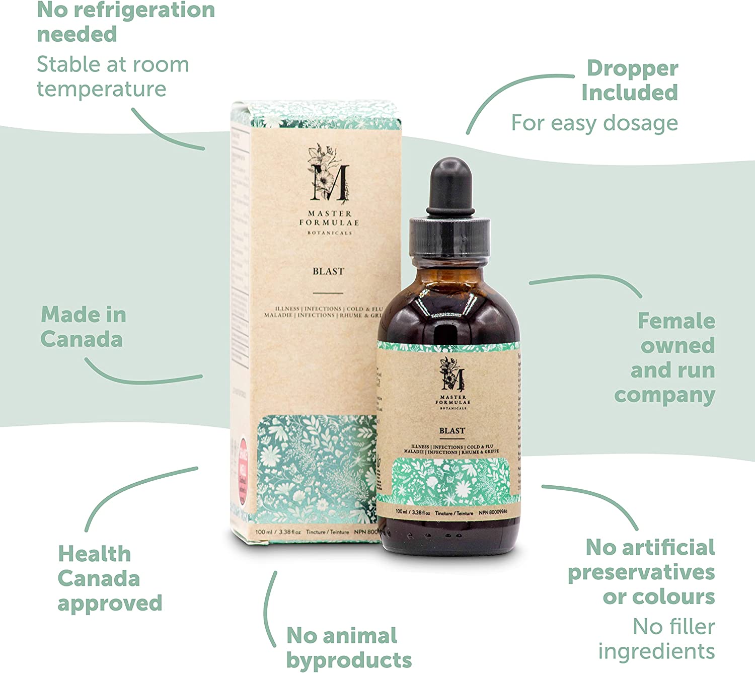 Meesoo. Master Formulae - Blast - Cold & Flu Tincture 100ml