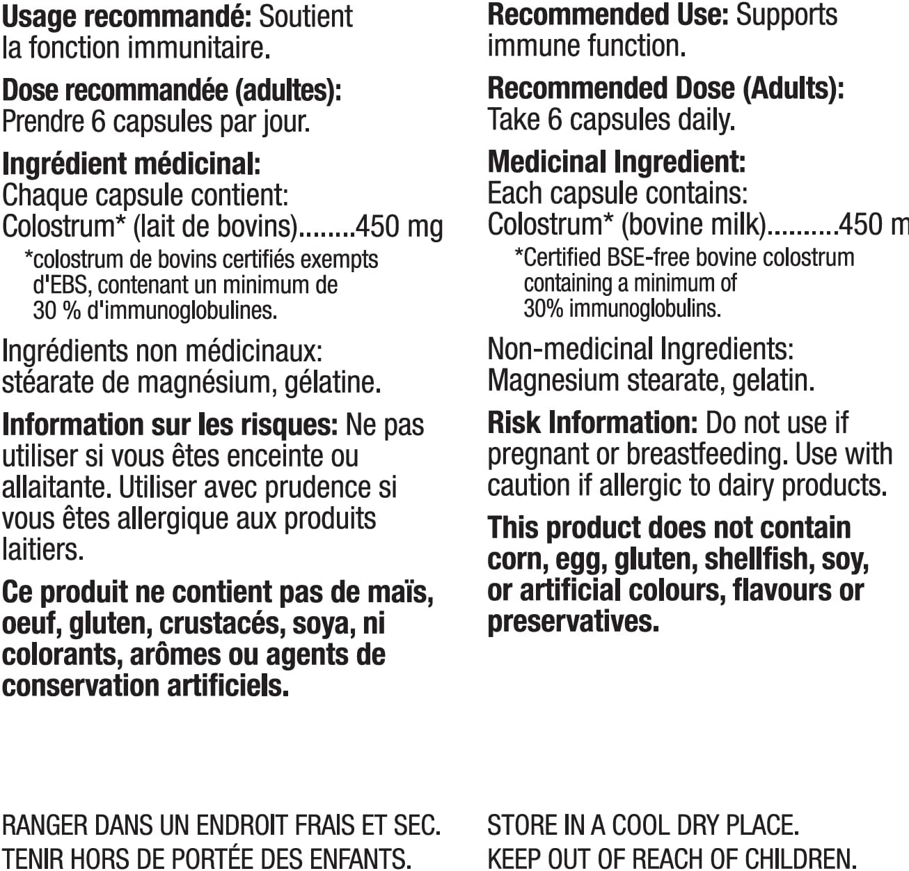 Meesoo. Nature’s Harmony® - Colostrum 450mg 120 caps